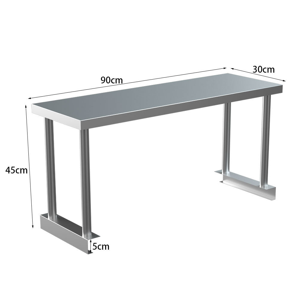 Kitchen Prep Table Over Shelf Single Double Tier Overshelf – Living and ...