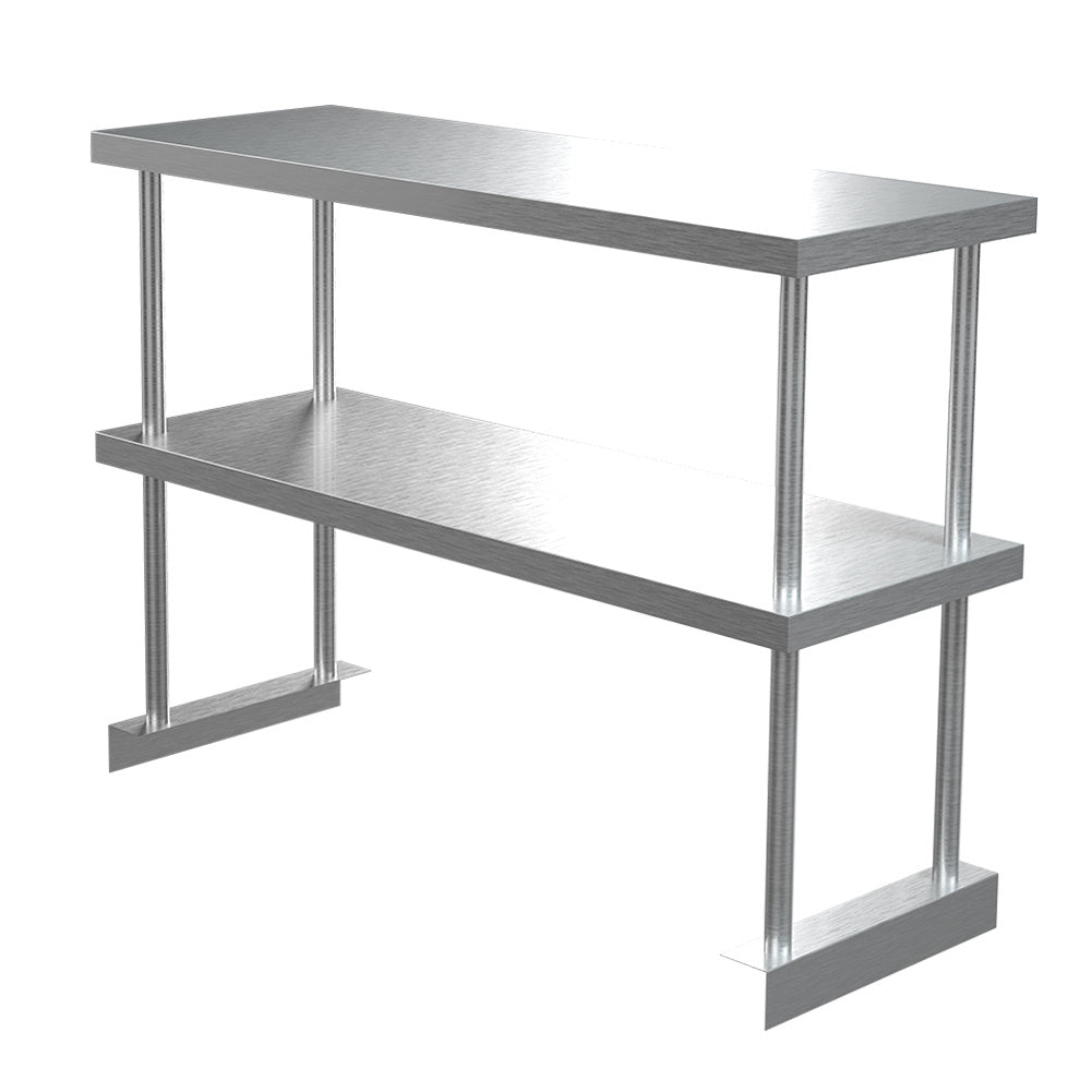 Kitchen Prep Table Over Shelf Single Double Tier Overshelf – Living and ...