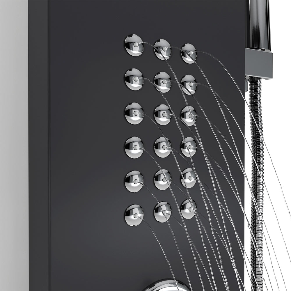 126cm Height 5 Function LED Display Shower Panel Shower System with Ha ...