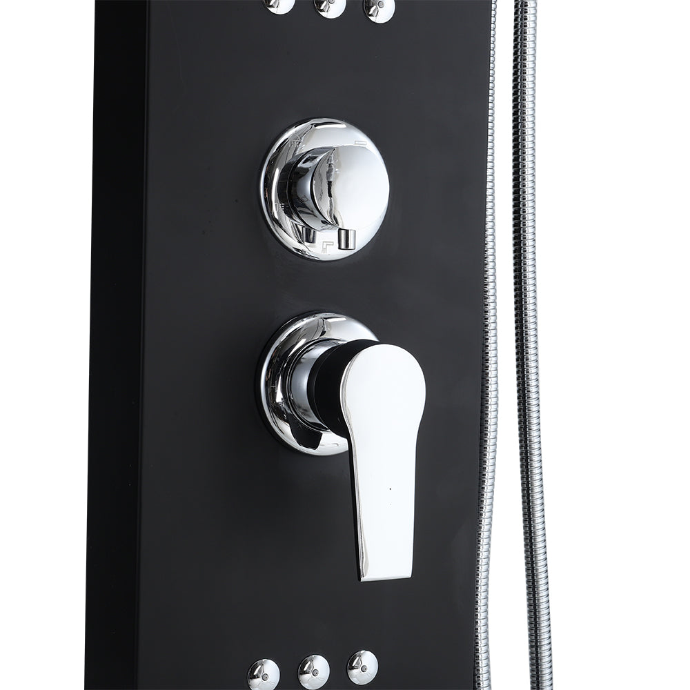 126cm Height 5 Function LED Display Shower Panel Shower System with Ha ...