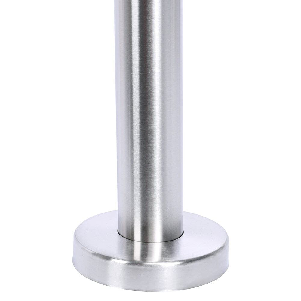 Silver Floor Mount Stainless Steel Handrail for Slopes and Stairs ...