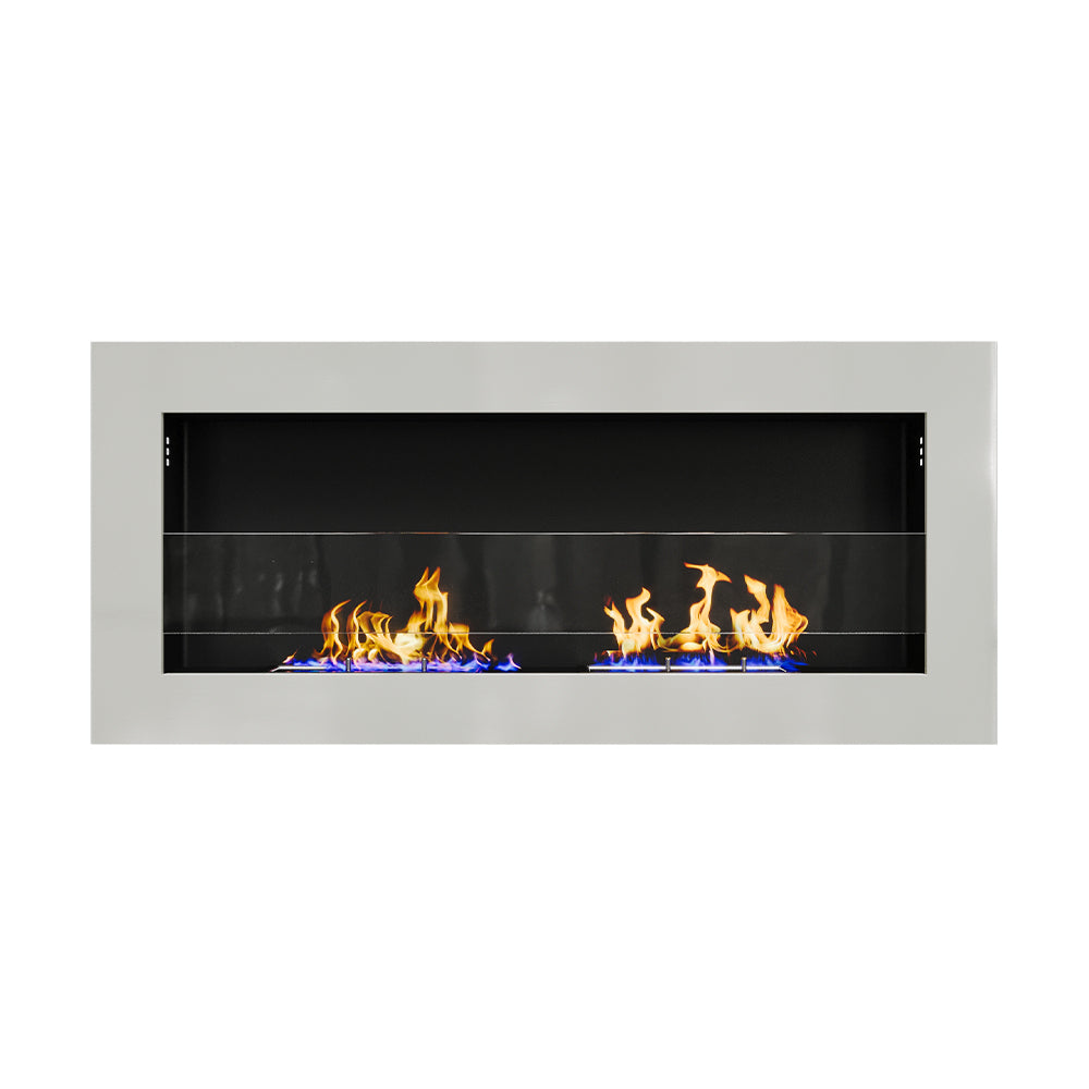 35/47 Inch Indoor Bio Ethanol Fireplace 3 Stoves Wall Mounted Heater ...