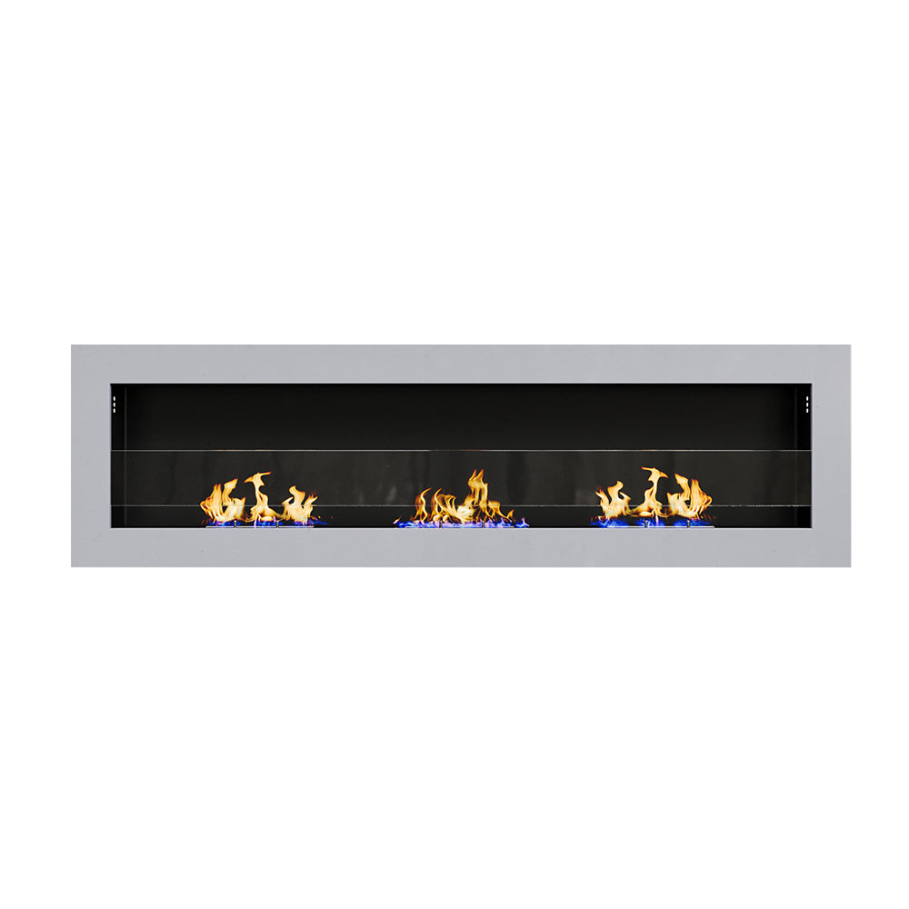 55 Inch Bio Ethanol Fireplace Wall Mounted Insert Biofire 4 Colour Opt ...