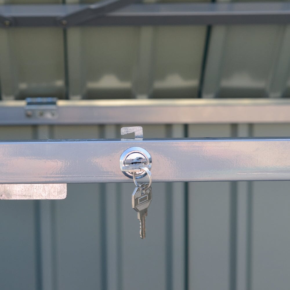 7ft Steel Bike Shed Lockable Garden Storage Shed – Living and Home