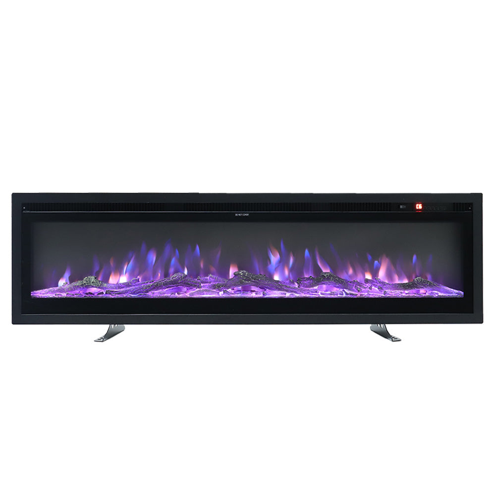 40/50/60 Inch Electric Fireplace 9 Colour LED Flame Effect Heater With ...