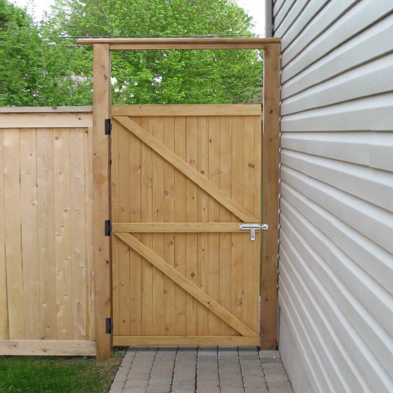 4ft/6ft H Pine Wood Garden Gate with Latch – Living and Home