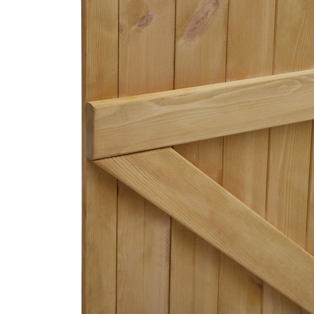 4ft/6ft H Pine Wood Garden Gate with Latch – Living and Home